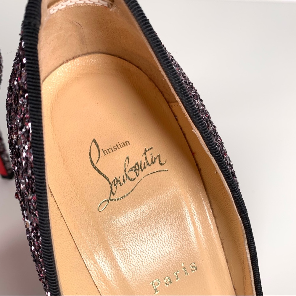 Christian Louboutin Pigalles Follies 100 Glitter - Gem